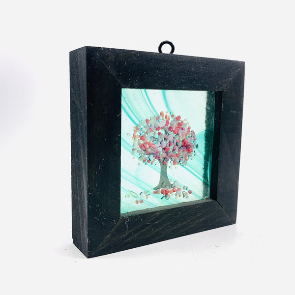 Fused Glass Tree of Life Shadow Box 41 - Luke Adams Glass Blowing Studio