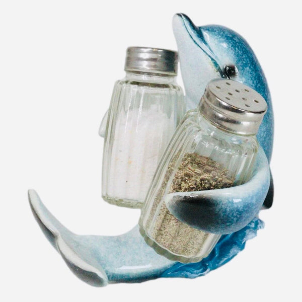 Dolphin Salt and Pepper Shaker - Luke Adams Glass Blowing Studio