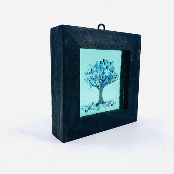 Fused Glass Tree of Life Shadow Box 66 - Luke Adams Glass Blowing Studio