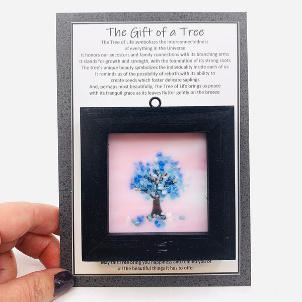 Fused Glass Tree of Life Shadow Box 182 - Luke Adams Glass Blowing Studio