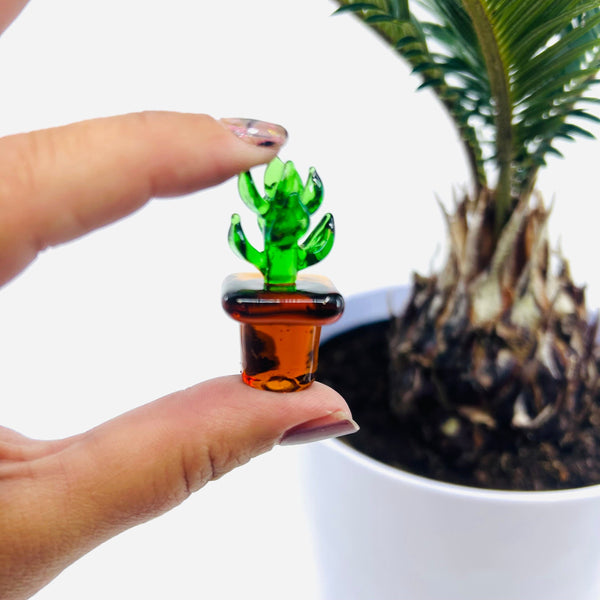 Lucky Little Glass House Plant - Luke Adams Glass Blowing Studio