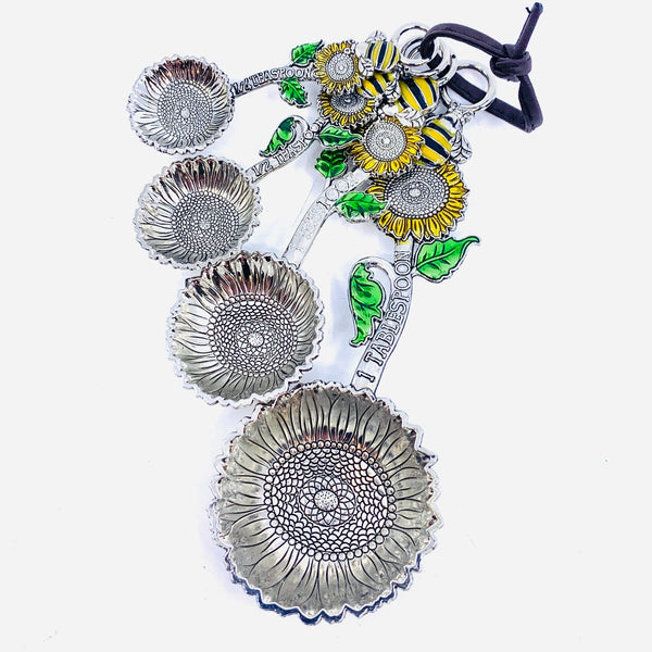 Measuring Spoons, Sunflowers - Luke Adams Glass Blowing Studio