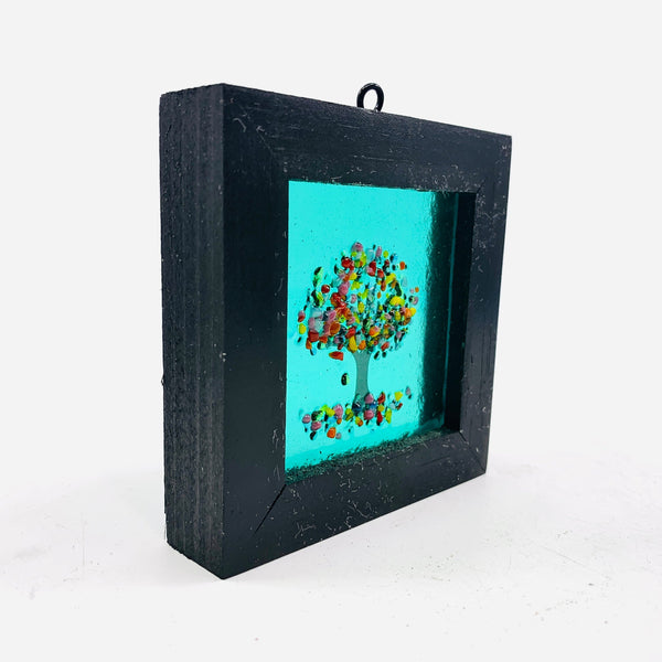 Fused Glass Tree of Life Shadow Box 122 - Luke Adams Glass Blowing Studio
