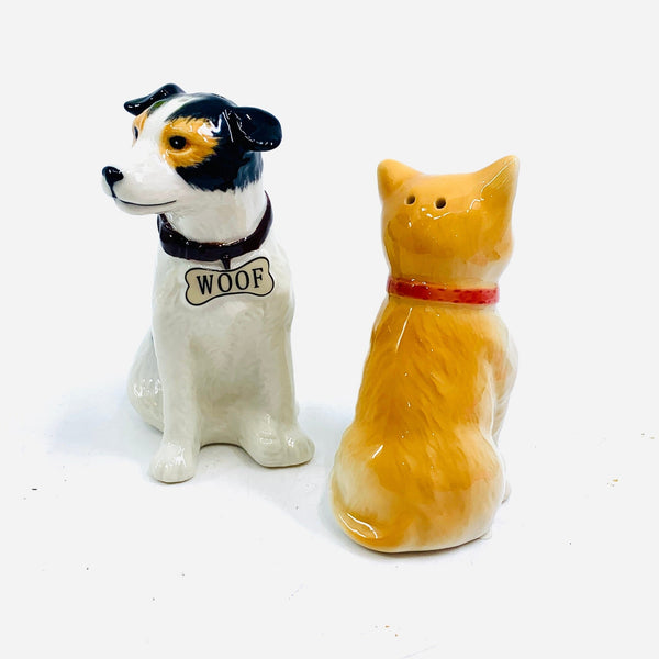 Woof - Meow Salt and Pepper Shakers - Luke Adams Glass Blowing Studio