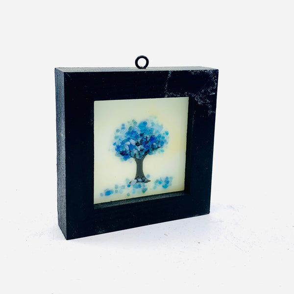 Fused Glass Tree of Life Shadow Box 168 - Luke Adams Glass Blowing Studio