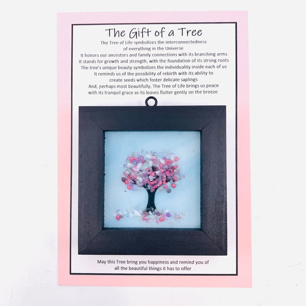 Fused Glass Tree of Life Shadow Box 137 - Luke Adams Glass Blowing Studio