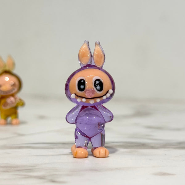 Glass Labubu Monsters, Purple - Luke Adams Glass Blowing Studio
