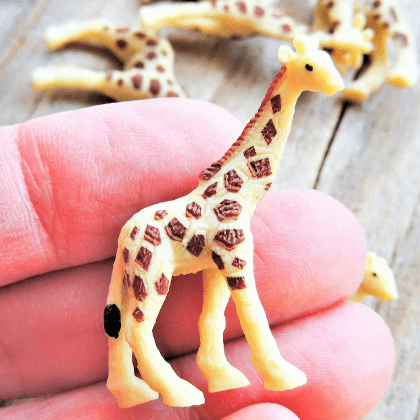 LAST ONE - Tiny Rubber Giraffe - Luke Adams Glass Blowing Studio