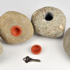 Real Rock Hide a Key - Luke Adams Glass Blowing Studio