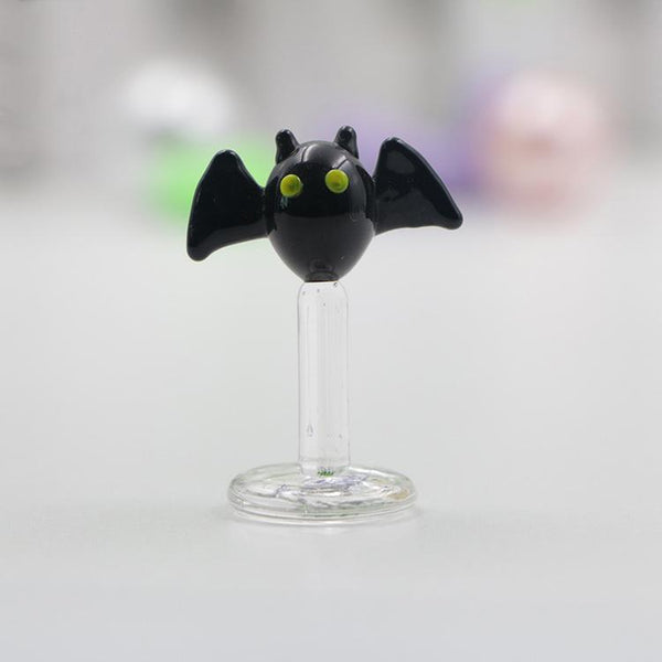 Halloweenie Bat 112 - Luke Adams Glass Blowing Studio