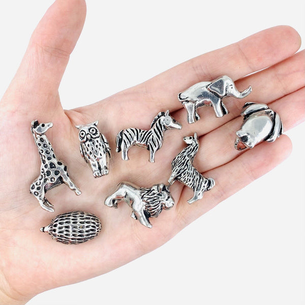 Miniature Pewter Figurine, Whale - Luke Adams Glass Blowing Studio